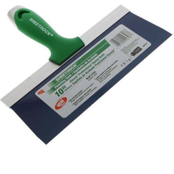 Sheetrock 10" Classic Handle Blue Steel Drywall Taping Knife 340114 ...