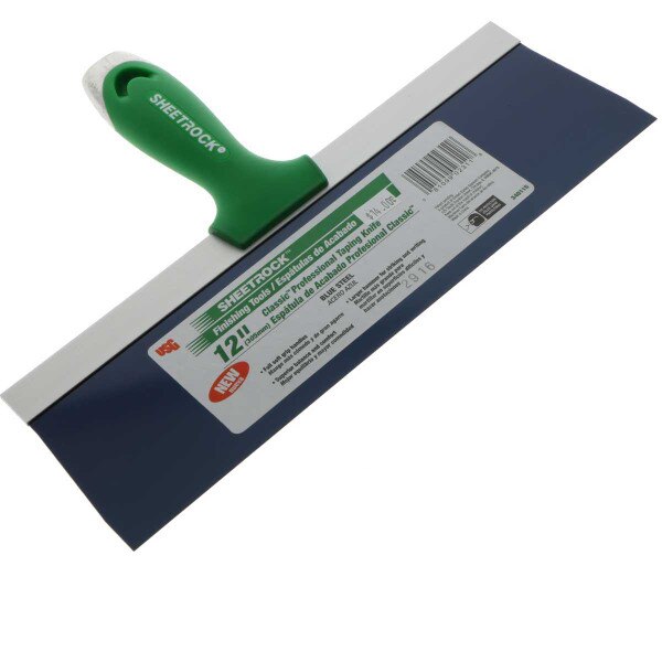 Sheetrock 12" Classic Handle Blue Steel Drywall Taping Knife 340115 ...